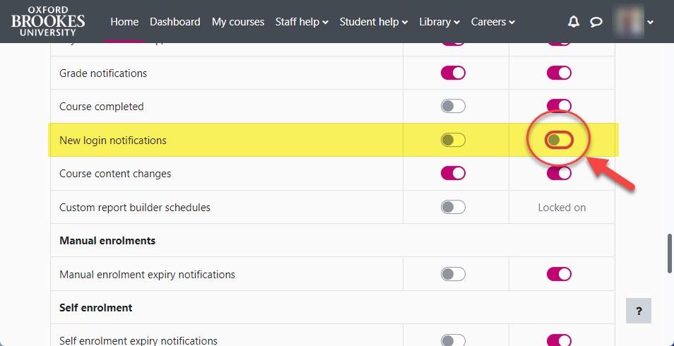 How do I disable the ‘New sign in to your Moodle’ email notification ...