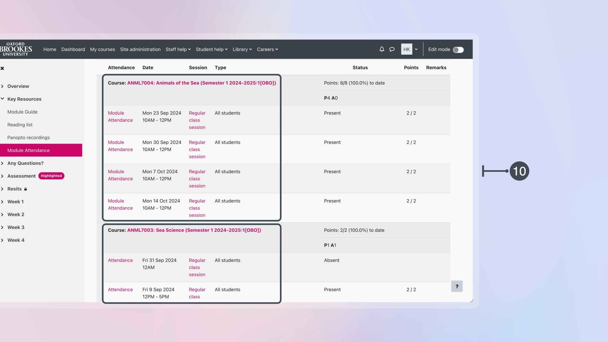 How do I view attendance records in Moodle? – Digital Education Support ...